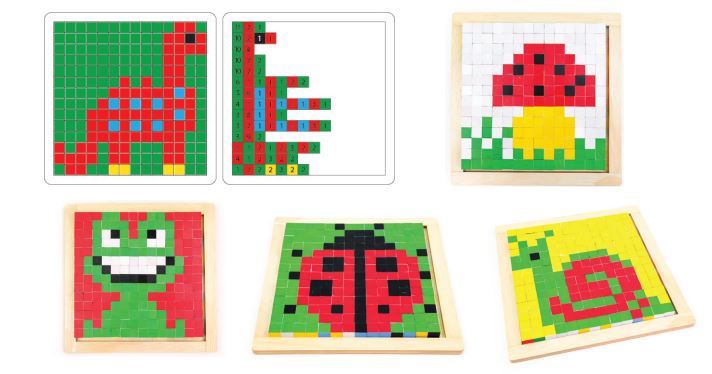 สื่อ Unplugged Coding : คิดภาพจากพิกเซล – Kids and Toys